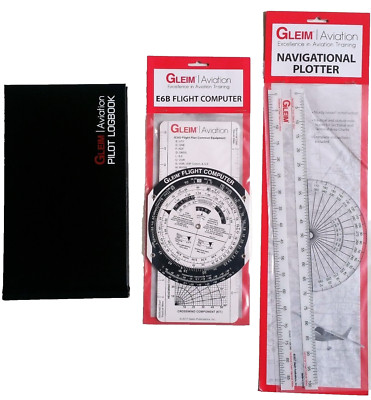 Gleim Aviation E6B Flight Computer, Gleim Navigational Plotter and ...