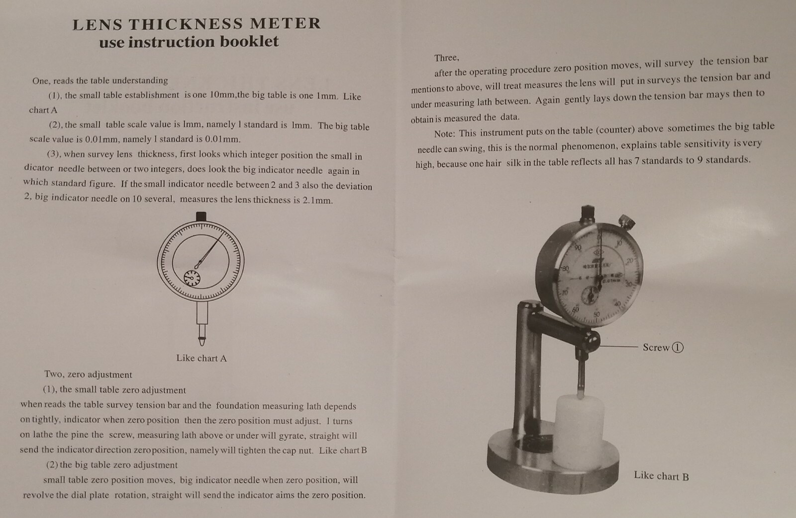 MCT878 Lens Thickness Caliper/Brand New/NR | eBay