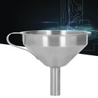 Kitchen Large Funnel Comfortable Grip Stainless Steel Funnel Stable For ...