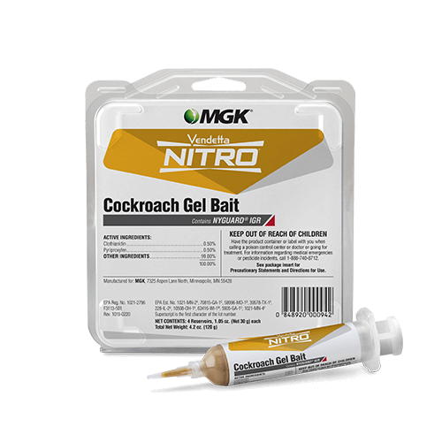 Nitro Vendetta Roach Cockroach Killer Gel Bait w/ IGR 4 Tubes+1 Plunger ...
