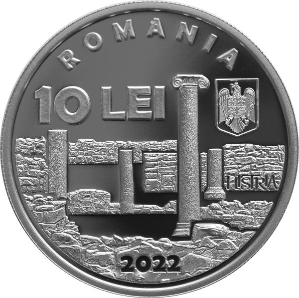 Romanian 10 lei silver coin - 140 years since the birth of Vasile ...