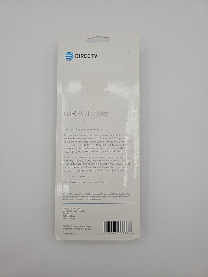 Direct TV Remote Control RC66RX Universal IR/RF Remote / BRAND NEW ...