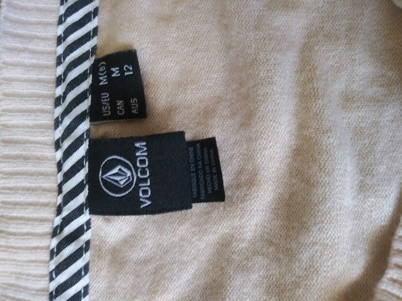 Women's Volcom I Dye 4 This Sweater Sand Color Size Medium(8) | eBay