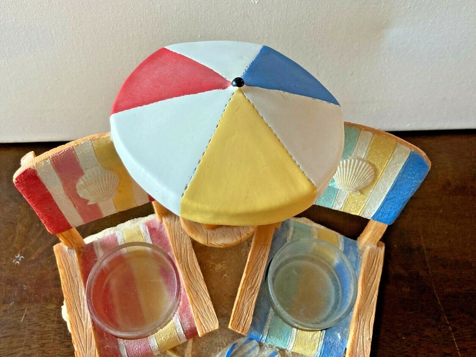 Yankee Candle Nautical Double Beach Chair Tea Light Holder | eBay