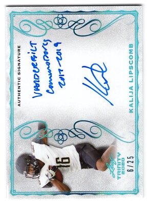 2020 Leaf Trinity Kalija Lipscomb Auto Inscription /25 #A-KL1 | eBay