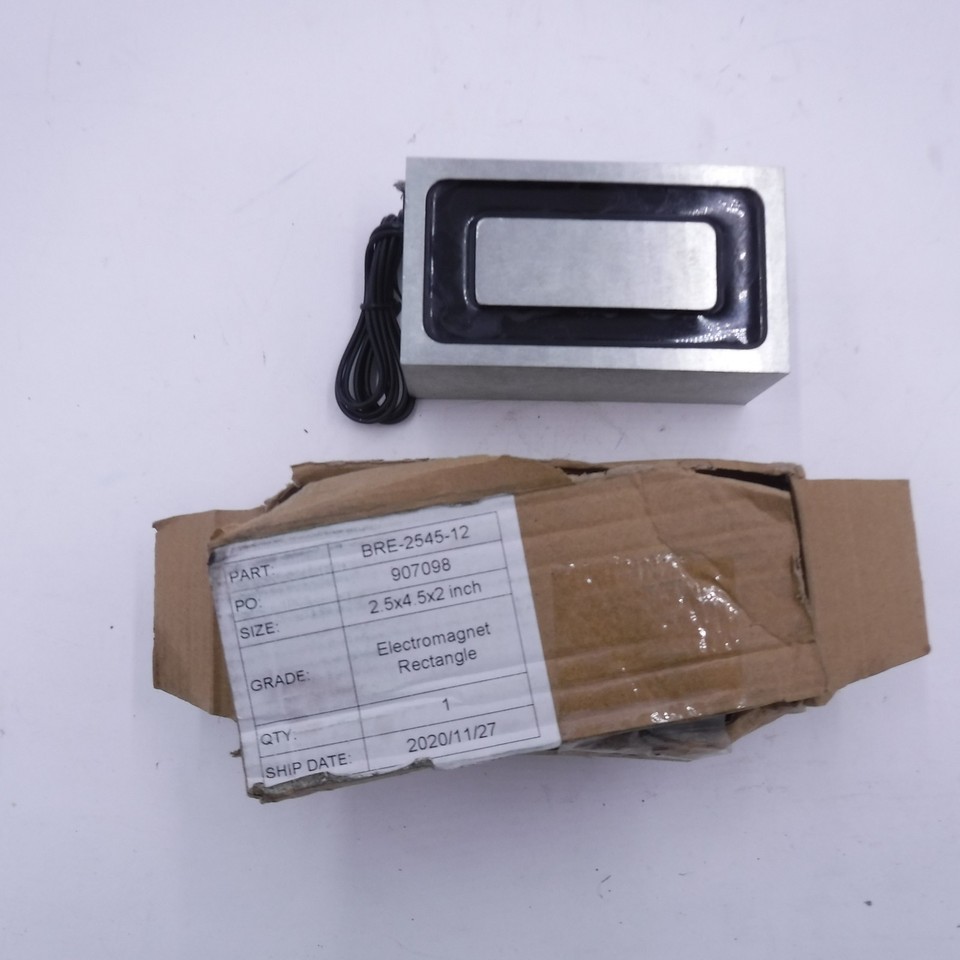 Rectangular Electromagnet 4-1/2"x2-1/2"x2" Thread Mounting 12V 0.6A ...