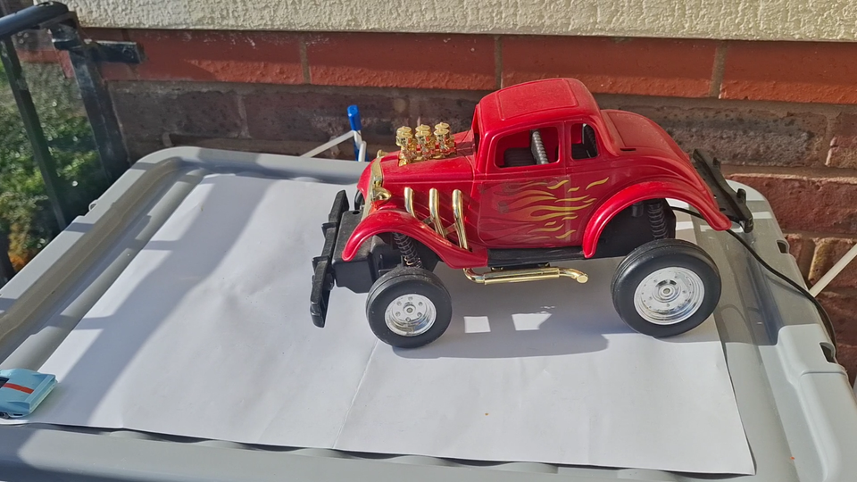 Vintage `33 FORD Wired Remote Control Hot Rod EZTec Red Gold 1999 ...