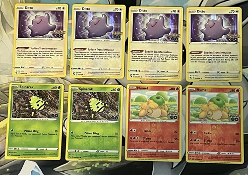 Pokémon TCG Pokemon Go Ditto Lot Of 8. 4 Unpeeled Dittos, 4 Peeled ...