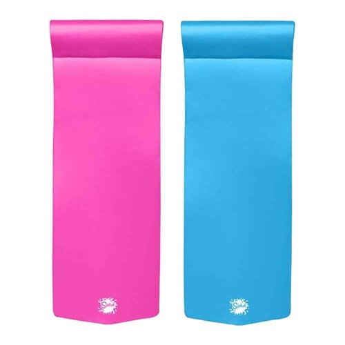 Splash 70 in.Flamingo Pink Foam Lounger Pool Raft with Blue Float ...