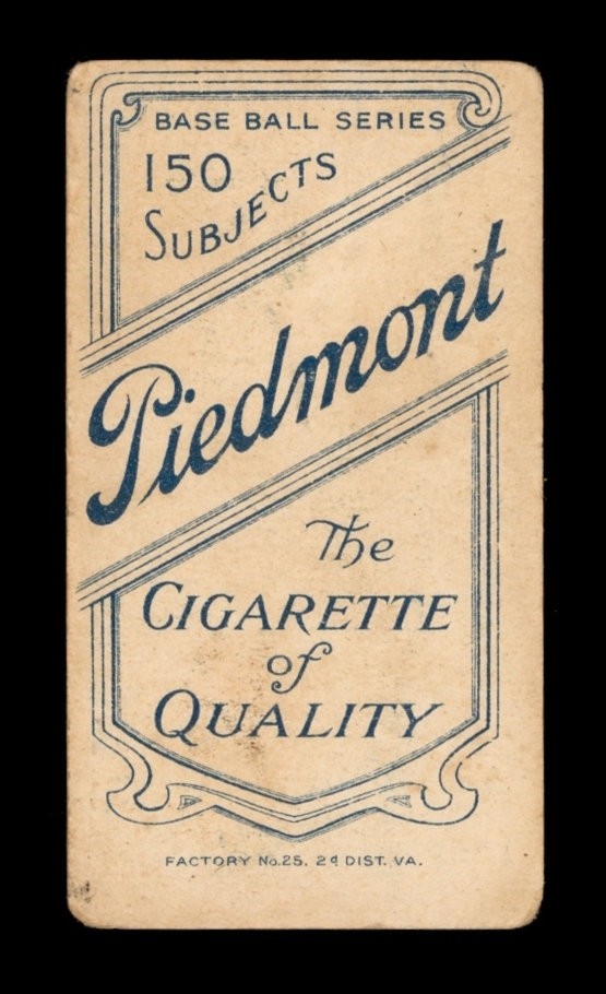1909-11 T206 Set-Break Germany Schaefer Piedmont VG-VGEX (crease ...