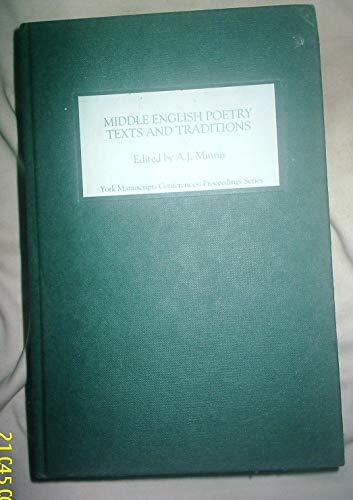 Elizabeth Solopova Middle English Poetry: Texts and Traditions ...