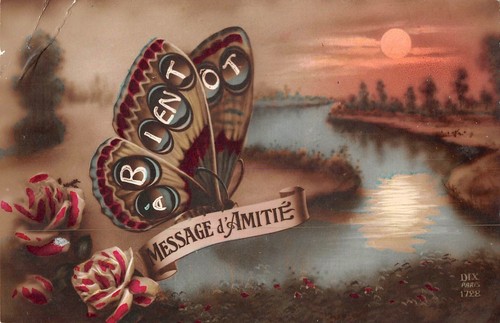 CPA Fantasy Message' Friendship, Butterfly (237960) | eBay