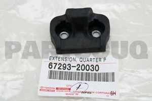 6729320030 Genuine Toyota CUSHION, BACK DOOR LOWER STOPPER 67293-20030 ...