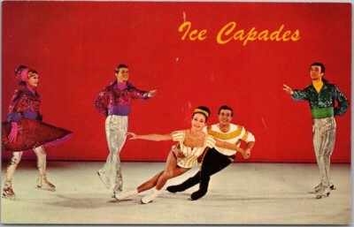 c1960s ICE CAPADES Skating Show Advertising Postcard "Atlantic City, NJ ...