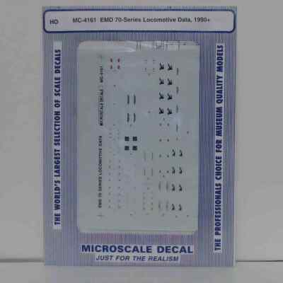 Microscale HO Scale Decals: Diesel Data - EMD SD70 Series (1988+) | eBay