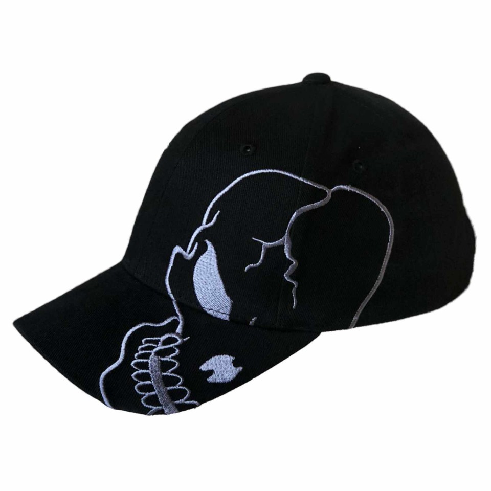Skull Skeleton Skateboard Biker Motorcycle Military Goth Baseball Ball ...