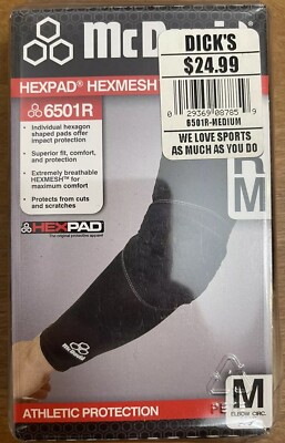 McDavid Hexpad Hexmesh Arm Sleeve Sz Medium | Black | eBay