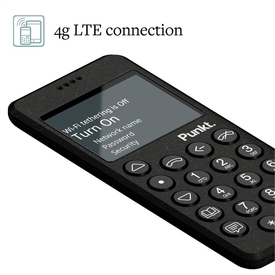 Punkt. MP02 Minimalist 4G LTE Cell Phone - 2GB RAM, 16GB Storage ...