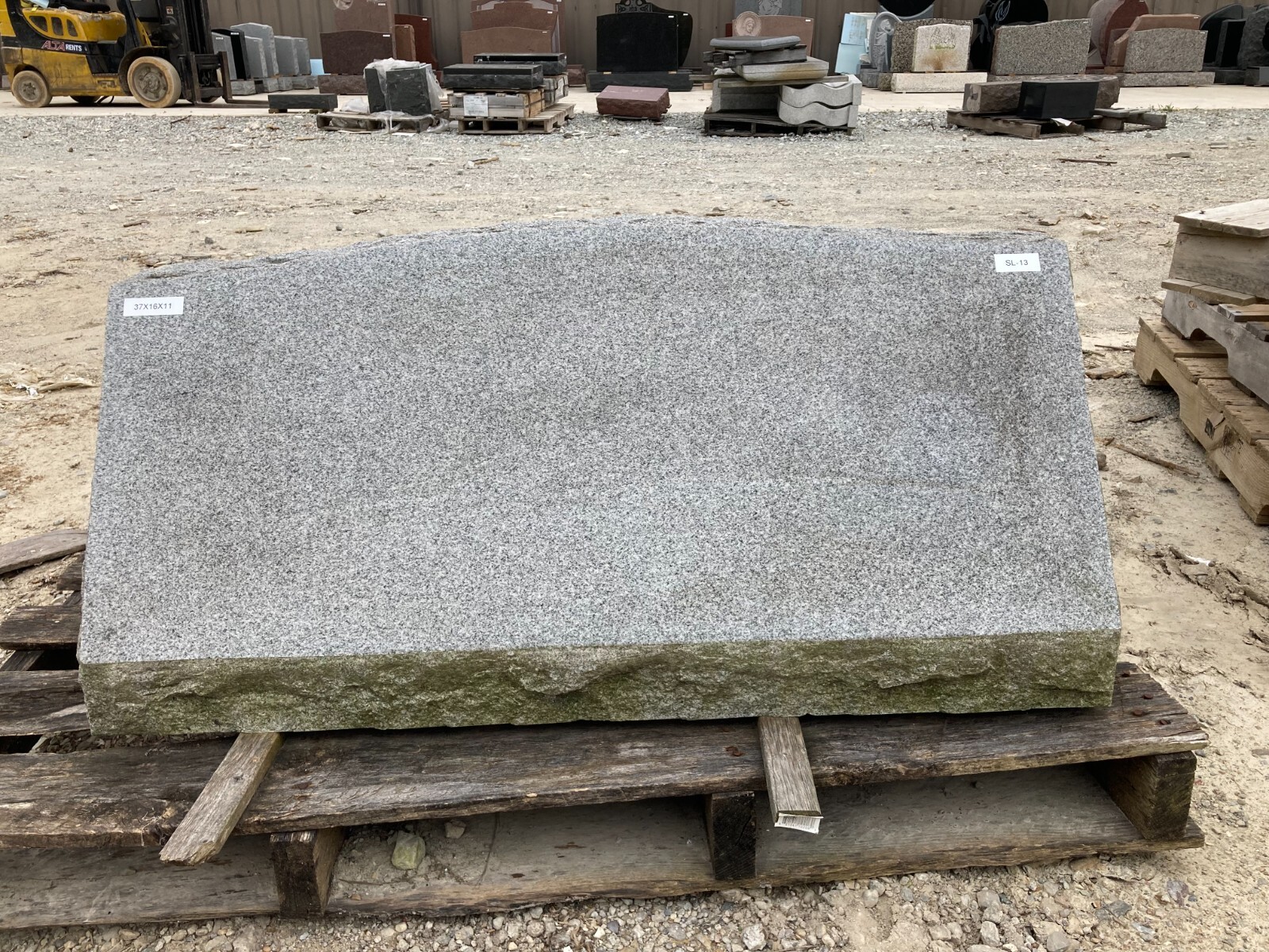 Gray Granite Slant Monument Cemetery Headstone Grave Marker SL-13 ...