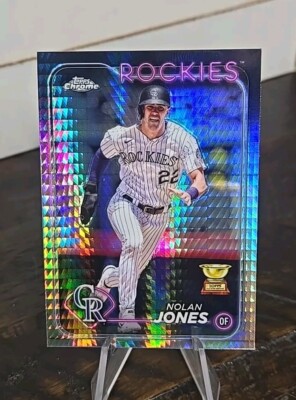 2024 Topps Chrome Prism Refractor Parallel #240 Nolan Jones Rookie Cup ...