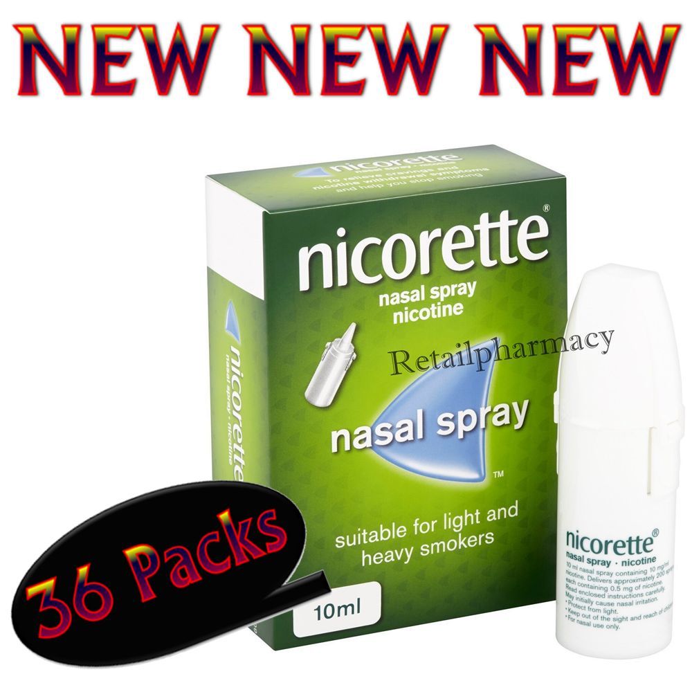 Nicorette Nasal Spray 10ml - 36 Paquet Liste Expire 01-2026 | eBay