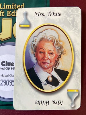 1997 LE Limited HTF Clue Mrs. White Suspect Card Replacement Game Piece ...