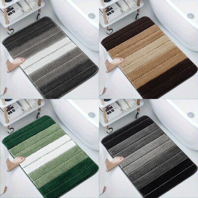 Extra Large Bathroom Rug Non Slip Bath Mat Water Absorbent Toilet ...