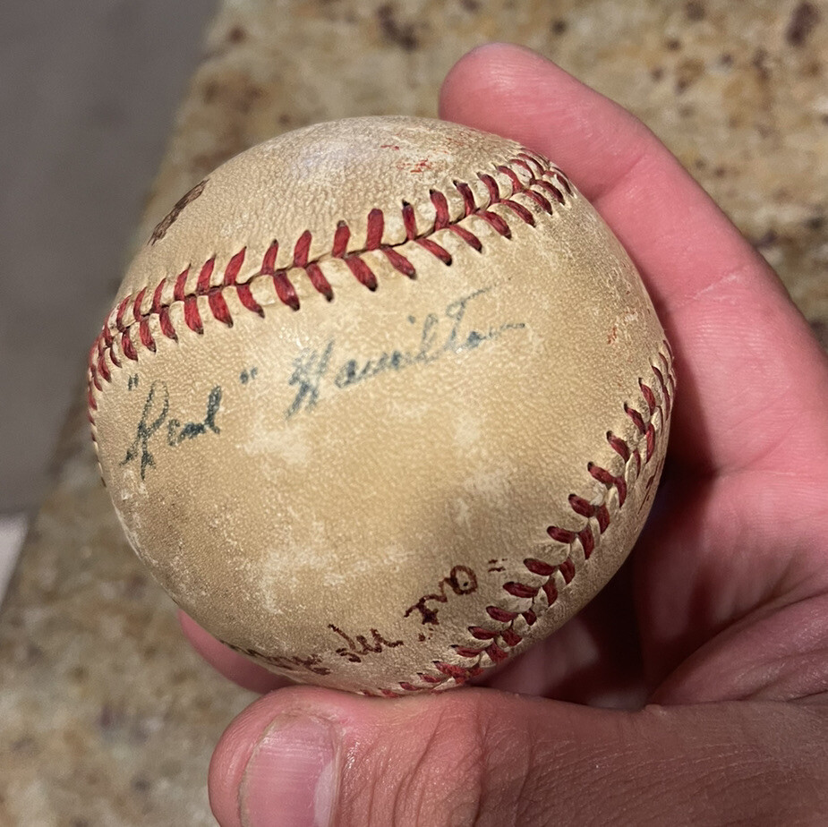Vintage Autographed Ford C. Frick Baseball Spalding 1940s | eBay
