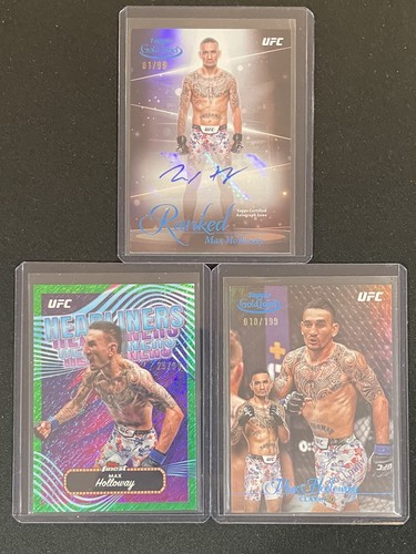 2024 Topps Gold Label UFC Max Holloway Blue Ranked Auto 1/99 + 8 ...