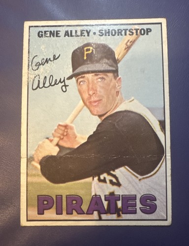 1967 TOPPS #283 GENE ALLEY PITTSBURGH PIRATES (creased) *FREE SHIPPING ...