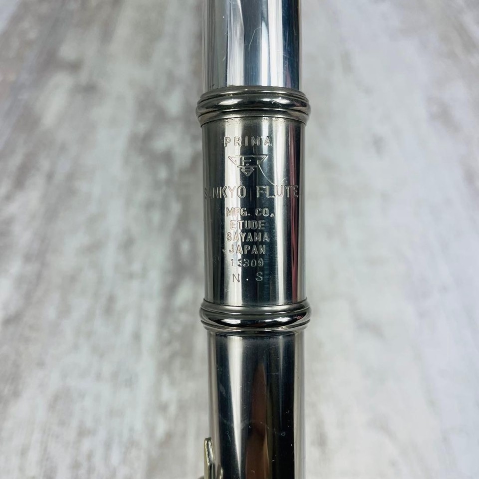 Sankyo Prima Etude Flute Sterling Silver Headjoint 925 Used With Hard ...