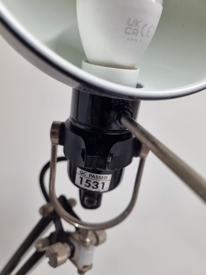 IKEA Forsa Desk Lamp Work Table Light Adjustable Arm Height Black Angle ...