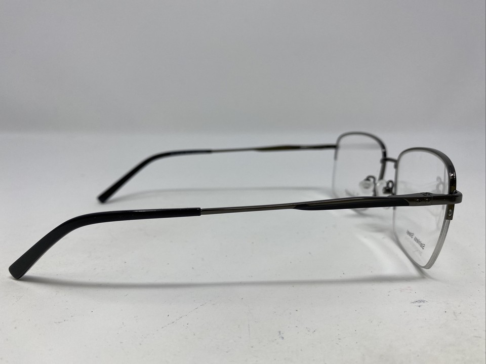Enhance 4299 SHY. GUNMETAL 54-18-145 Metal Half Rim Eyeglasses Frame ...