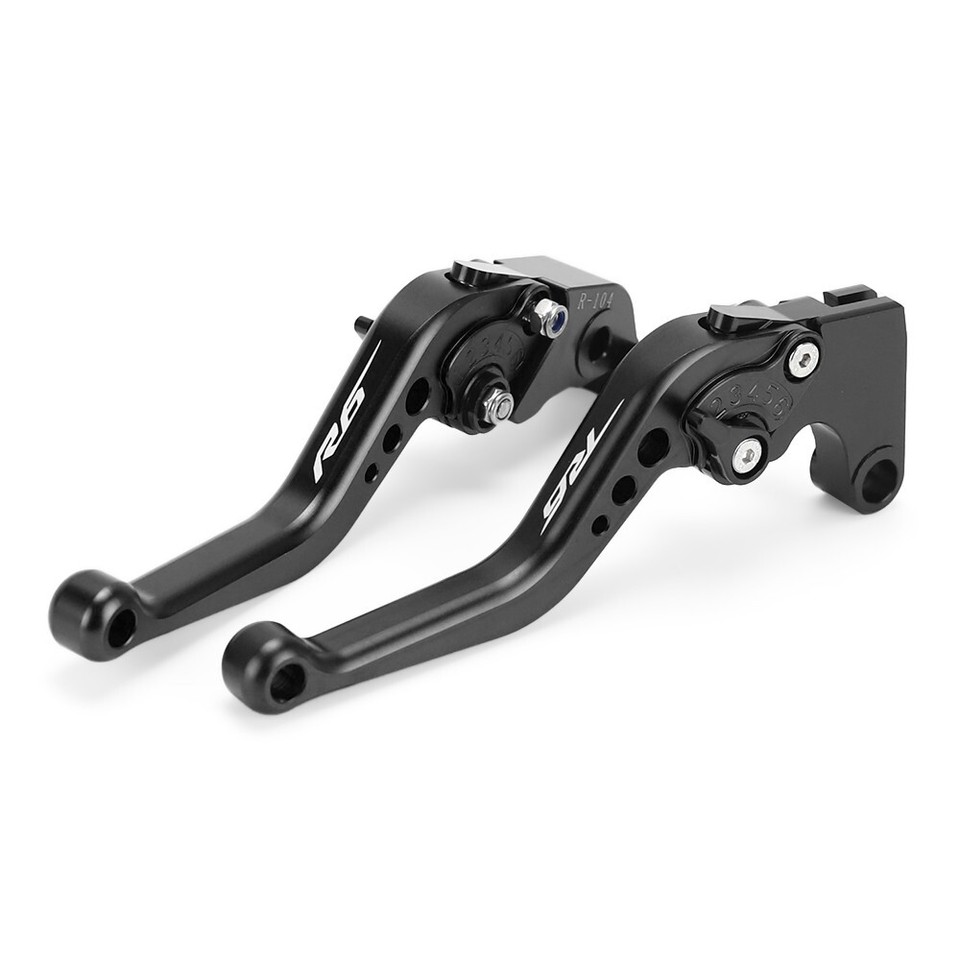 R6 Short Brake Clutch Levers For YAMAHA YZF R6 YZFR6 YZF-R6 1999-2004 ...