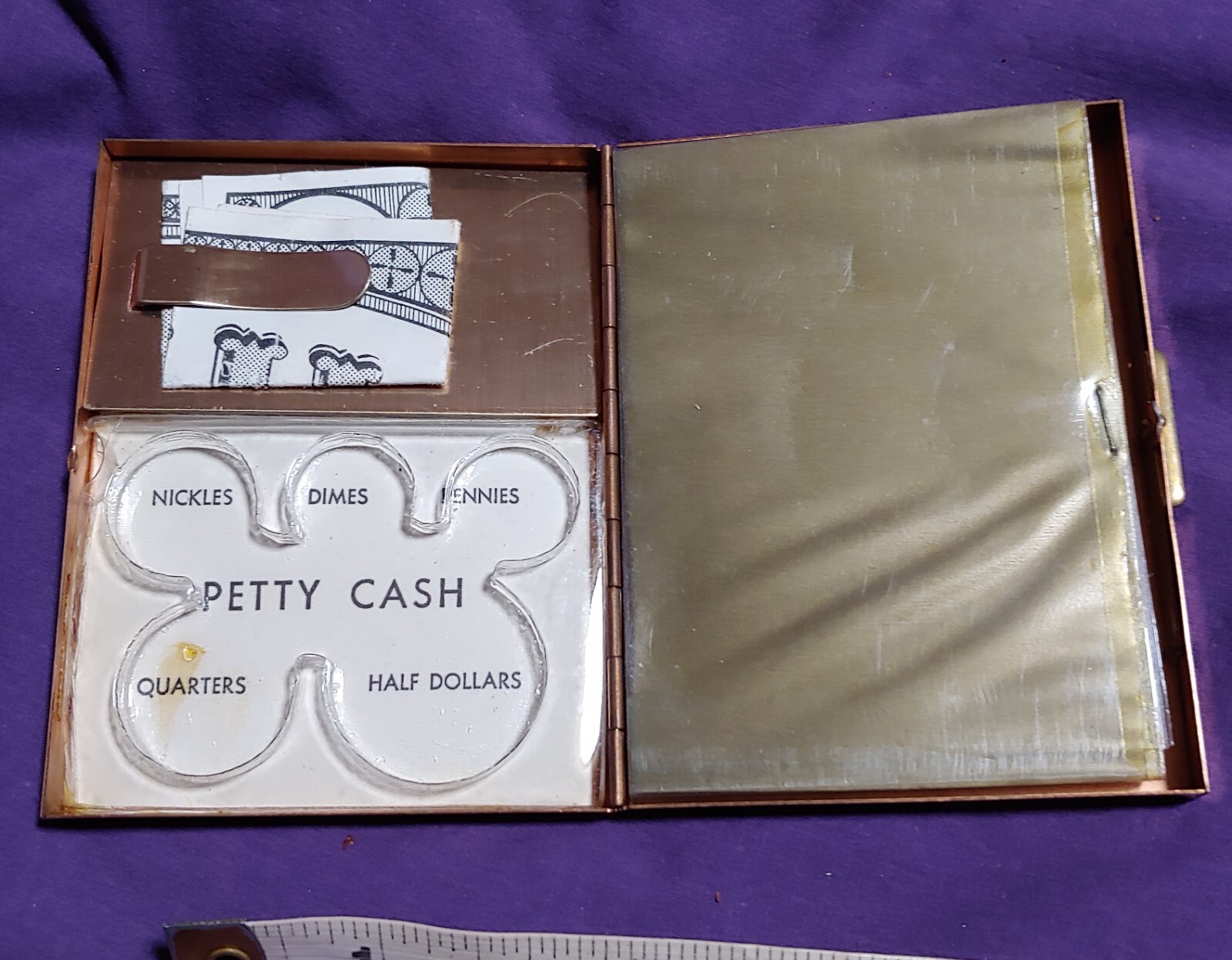 VINTAGE BACHE / CACHE COPPER WALLET PURSE CASE | eBay