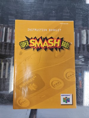 Super Smash Bros. Nintendo 64 N64 Instruction Booklet - MANUAL ONLY NO ...