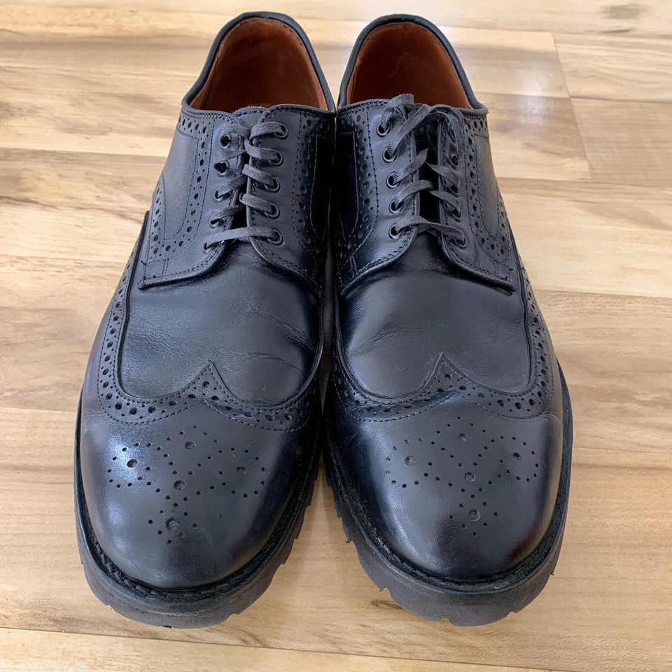 Allen Edmonds ‘Tate’ Men's 11.5D Wing Tip Brogue Black Leather Shoes ...