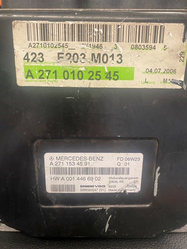 MERCEDES C CLASS W203 C180 KOMPRESSOR ENGINE ECU A2711534591 | eBay