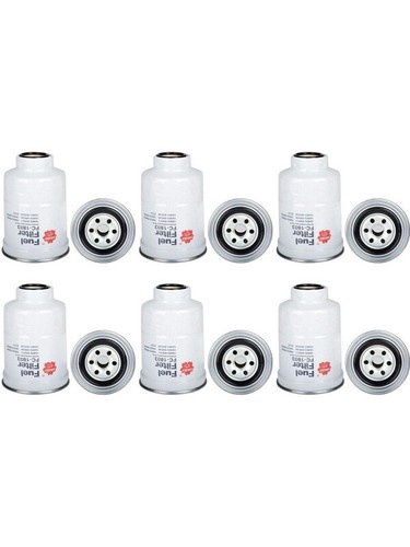6 x Sakura Spin-On Fuel Filter FC-1803 fits Nissan Patrol 3.0 TY61,GU ...