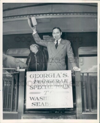 Judge J Robert Elliott Riding Georgia Inaugural Train to DC Press Photo ...