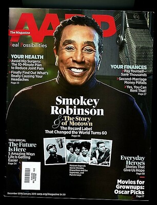 Headache Hip Surgery Smokey Robinson Motown AARP MAG Dec 2018Jan 2019 ...