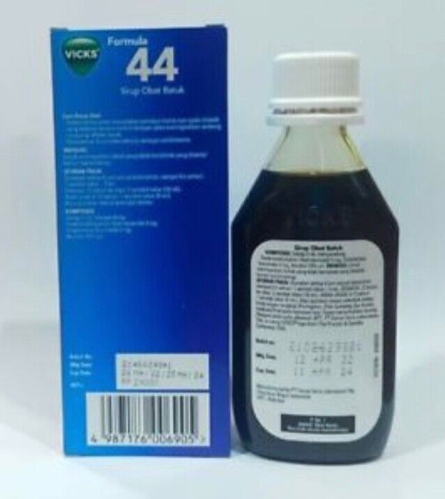 VICKS FORMULA 44 Cough Syrup Fast Relief Chest Congestion Phlegm & Sore ...