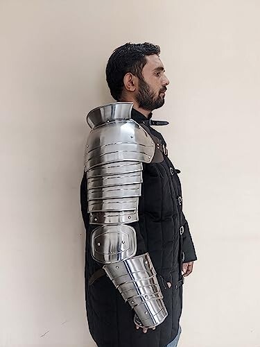 Medieval Single Pauldron Spartacus Cosplay Metal Roman Knight Sleeve ...