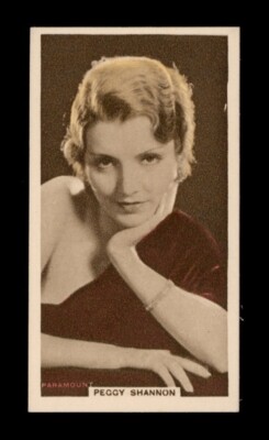 1934 Godfrey Phillips Cinema Stars Set-Break # 18 Peggy Shannon NR-MINT | eBay