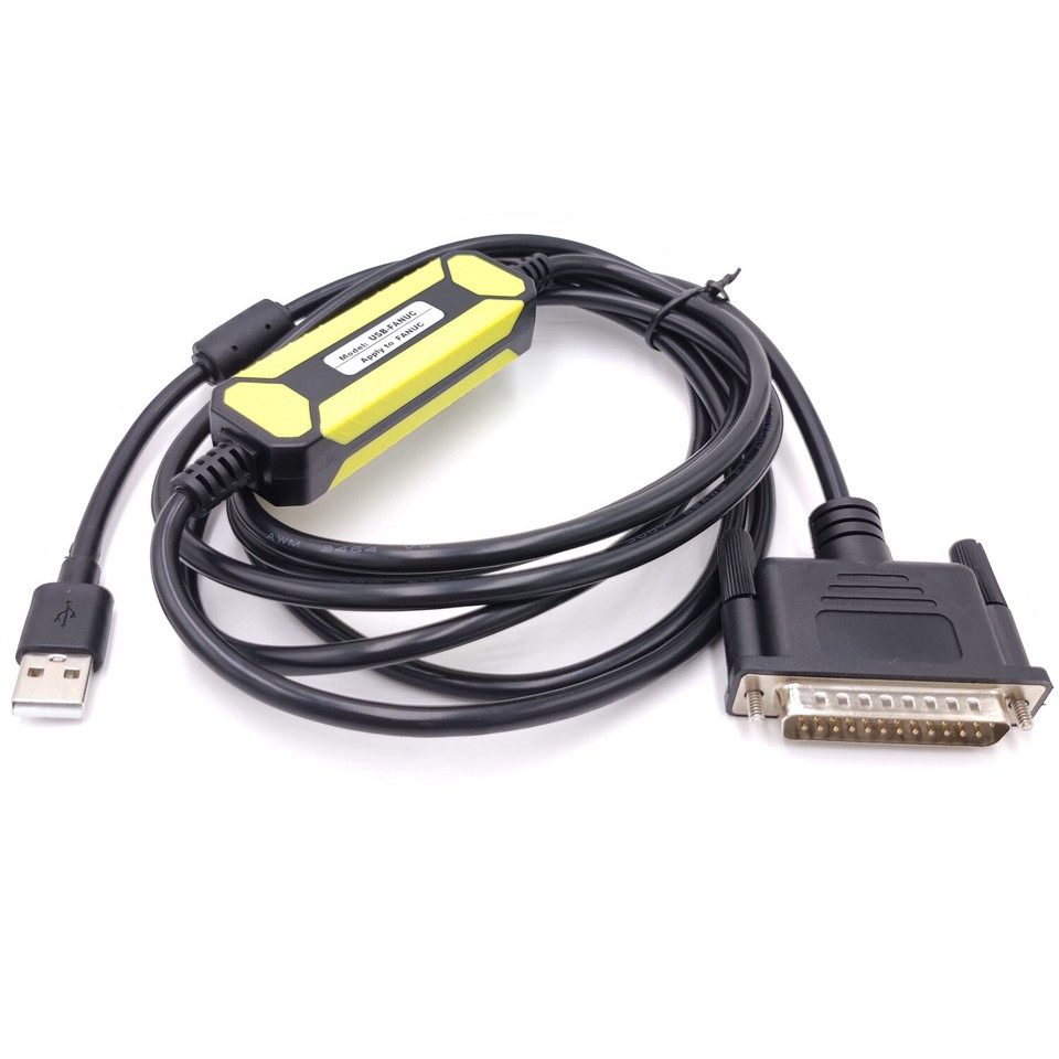 USB-FANUC For Fanuc USB To DB25 Pin CNC Fanuc RS232 Download Cable 2.5m ...