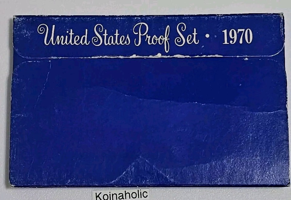 1970 S SILVER Proof Set, OGP Packaging, Clean Box, Pulled From Storage ...