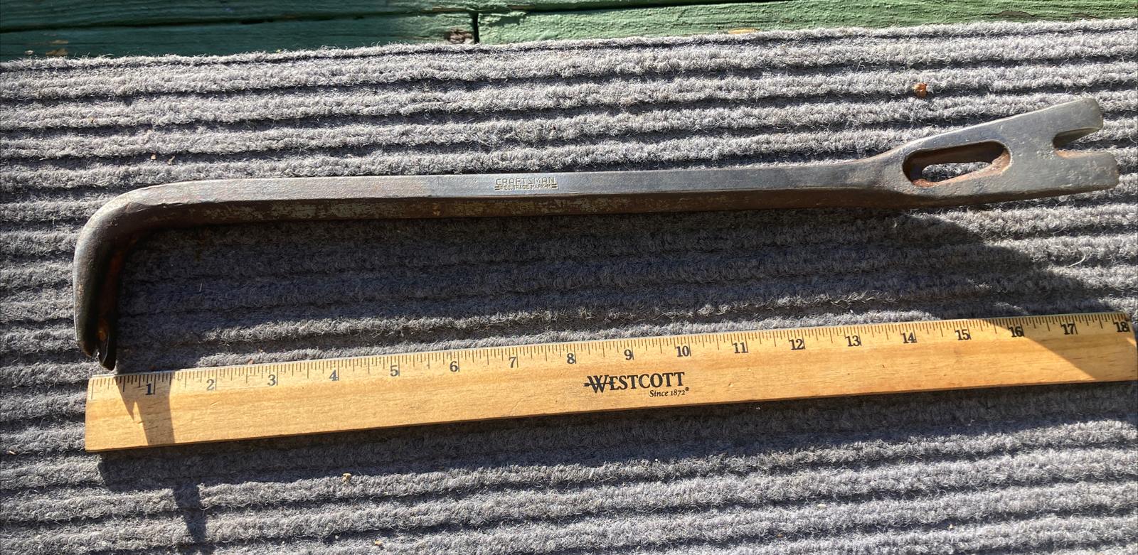 Vintage Craftsman Sears 6577 Pry Bar 17 in. Gooseneck Crowbar U.S.A ...