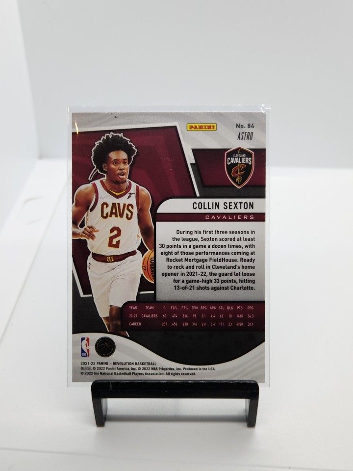 2021-22 Panini Revolution Collin Sexton Astro Cleveland Cavaliers #84 ...