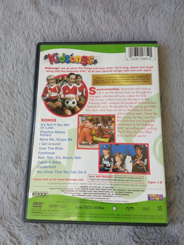 Kidsongs Music Video Stories Let's Play Ball DVD (1987) 14381166521| eBay