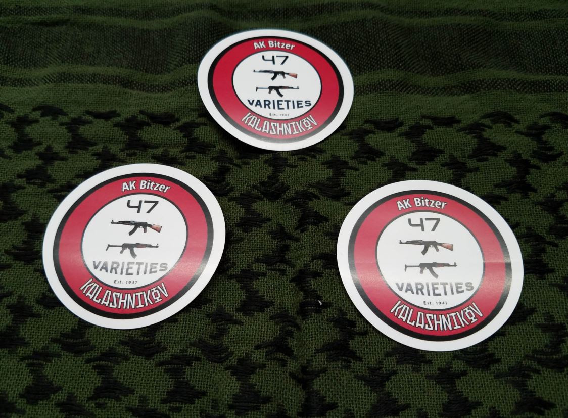 6 Pack of Kalashnikov AK-47 themed Stickers - 3x kalash & 3x ak-47 ...